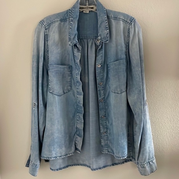 Tops | Chambray Button Down | Poshmark